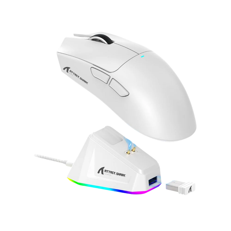 ATTACK SHARK X11 Lightweight Wireless Gaming Mouse with RGB Charging ...
