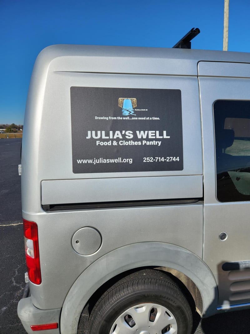 New Signs for our Van - Julia'sWell.org
