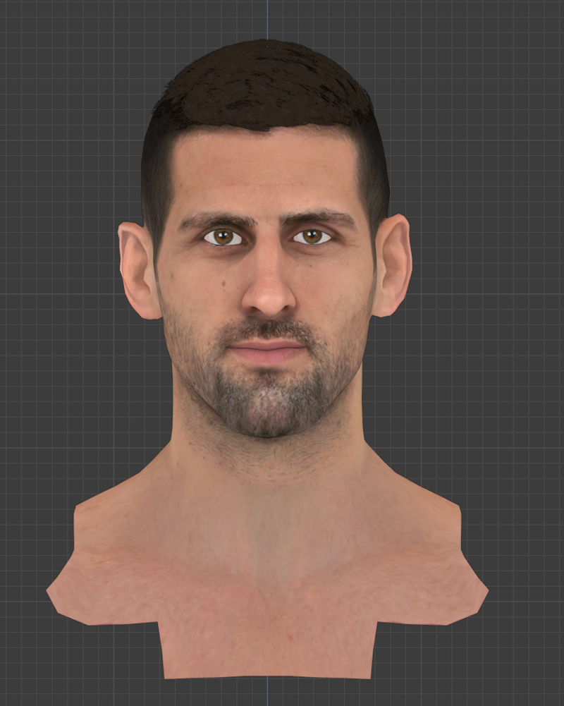 Novak Djokovic 3D MODEL - maker-3d