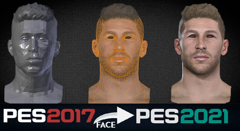 tool convert face of PES 2017 to PES 21 - maker-3d