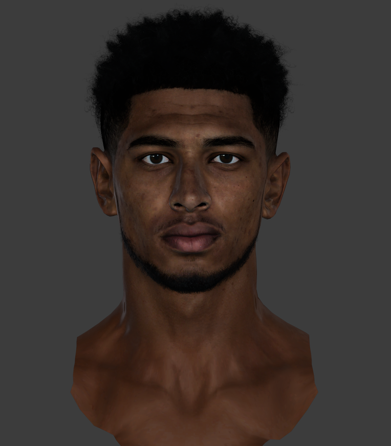 Djalminha face in obj format - maker-3d