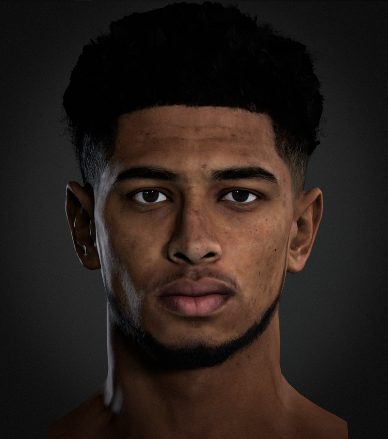 Djalminha face in obj format - maker-3d