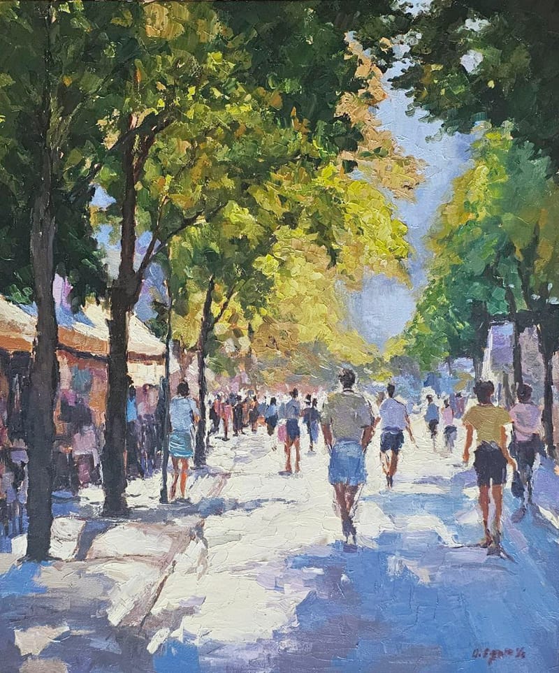 Summer Day in the Park - Artist Olga Egorova