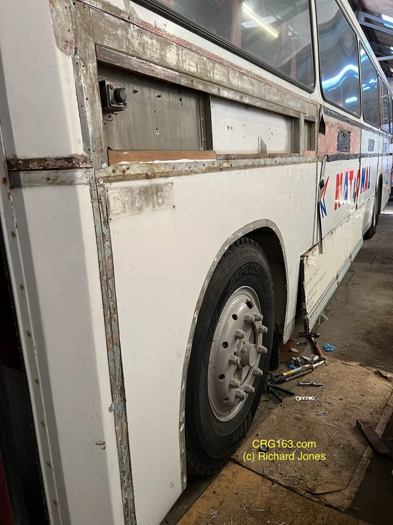 Bodywork Session 3 - Day 3 - Nearside front wheel arch panel fitted