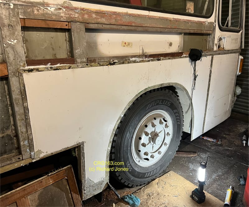 Bodywork Session 4 - Day 1 - Wood work replaced and panels refitted