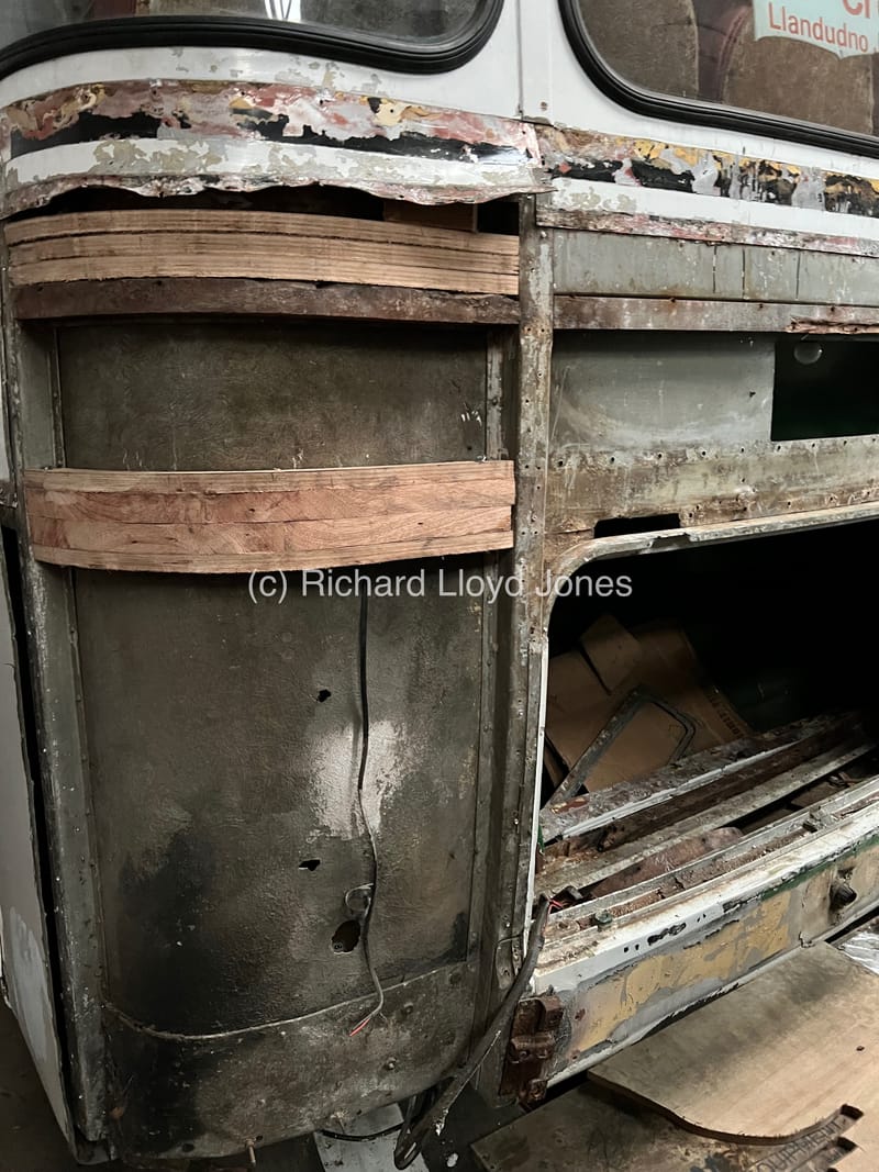 Bodywork Session 13: Nearside rear under panel woodwork