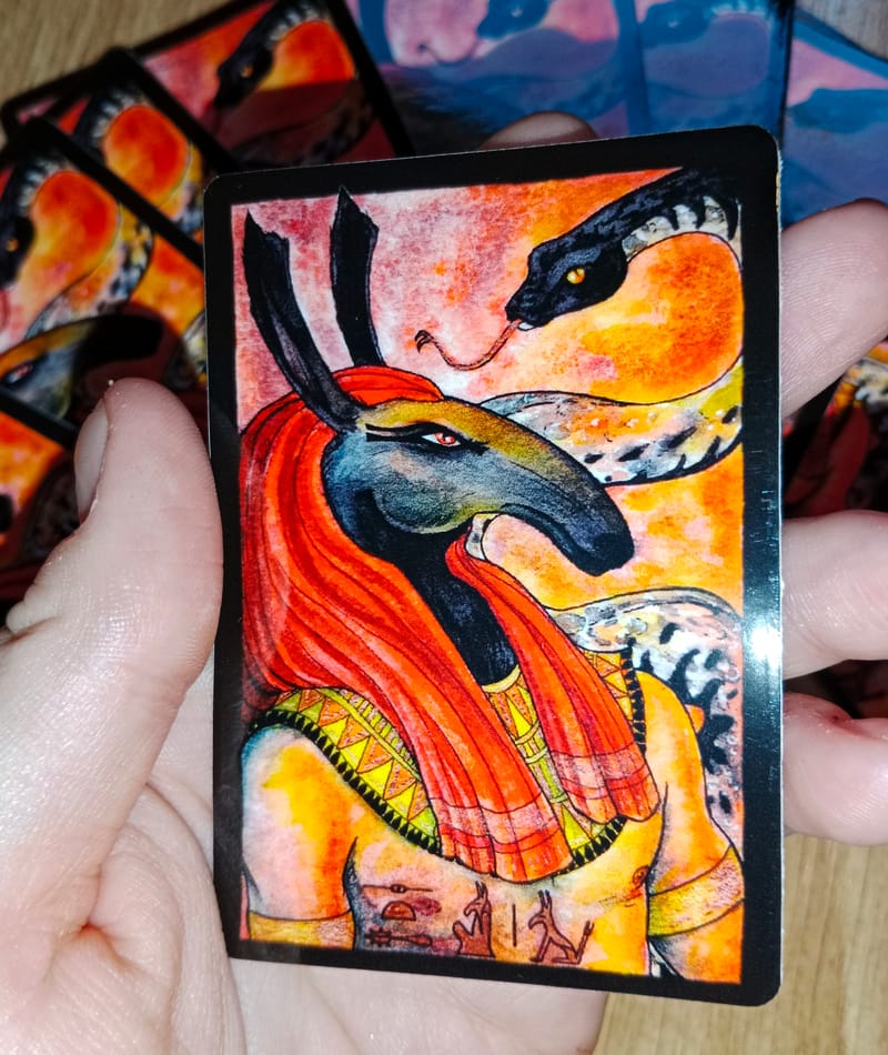 Seth Egyptian God stickers
