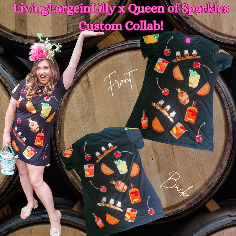 Queen of Sparkles CUSTOM x LivingLargeinLilly Old Fashioned Cardigan