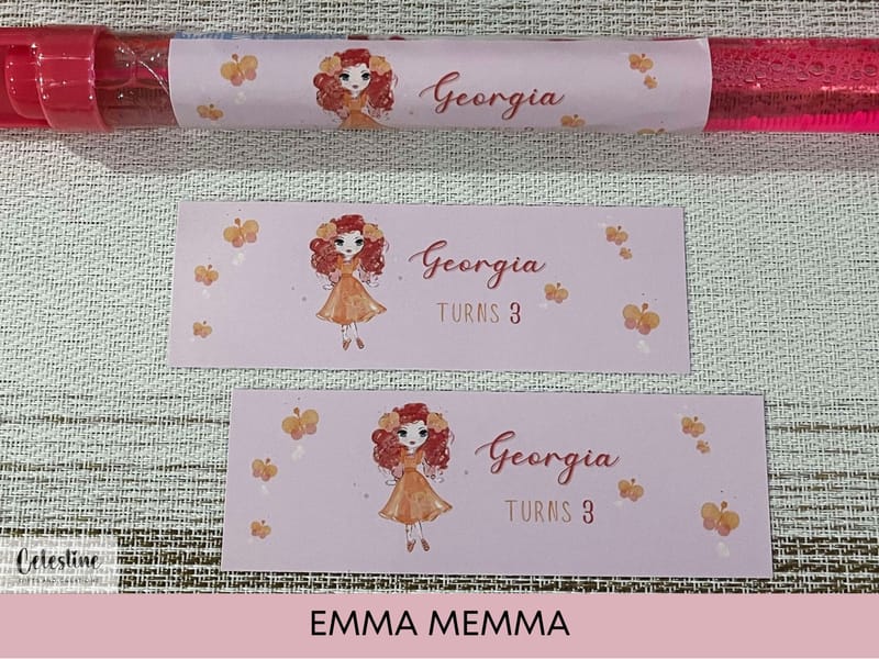 BUBBLE WAND LABELS - Celestine Gifts and Creations