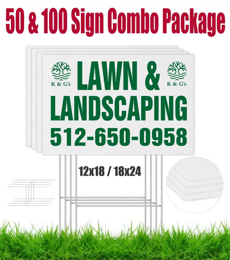 Yard Sign Combo Package