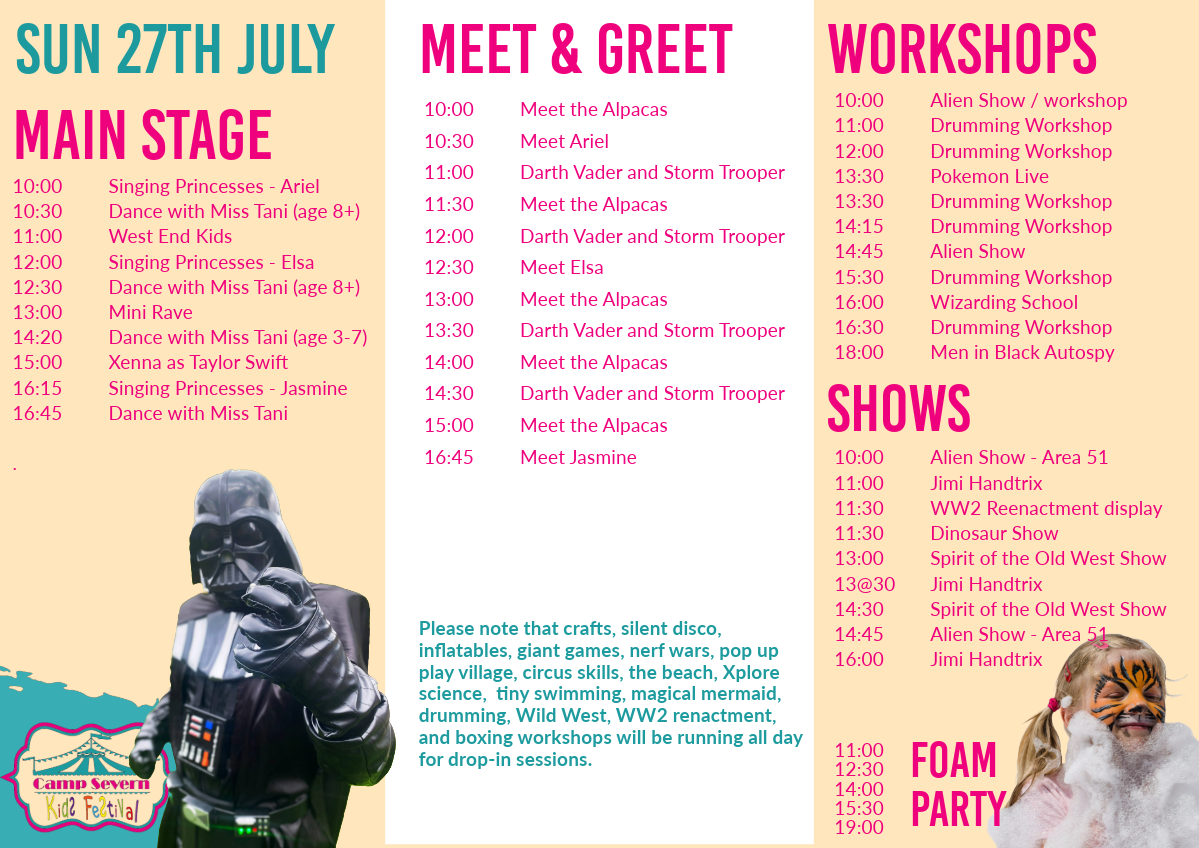 Timetable - JOS Kids Events