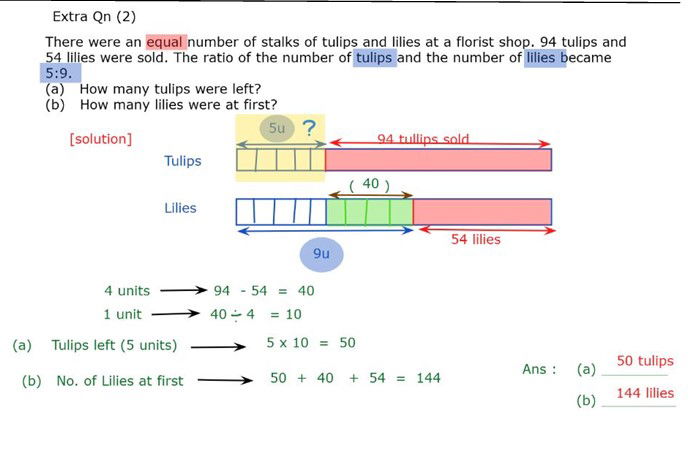 Spore Maths P5 Word problem-solving (Sample 03) - R'Ace Educo