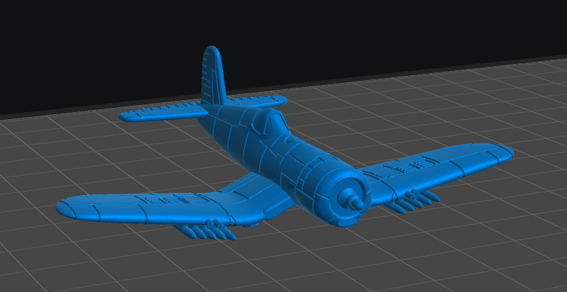 Vought F4U-7 Corsair - with rockets - Tabletopflights.com