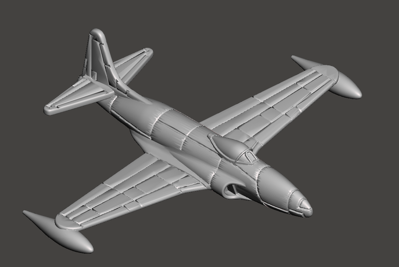 Lockheed P-80c Shooting Star - Tabletopflights.com