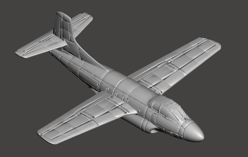 Douglas F3D Skyknight F3d-2 - Tabletopflights.com