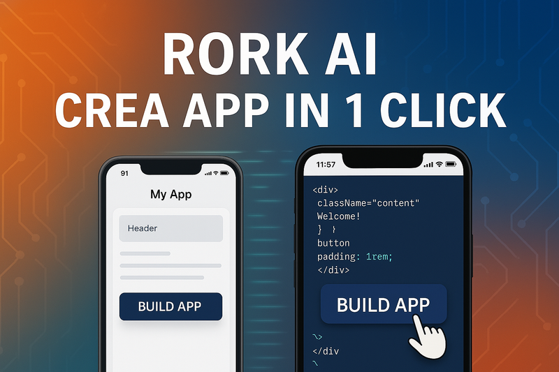 Rork AI: Crea App Android e iOS in 1 Click, Senza Codice
