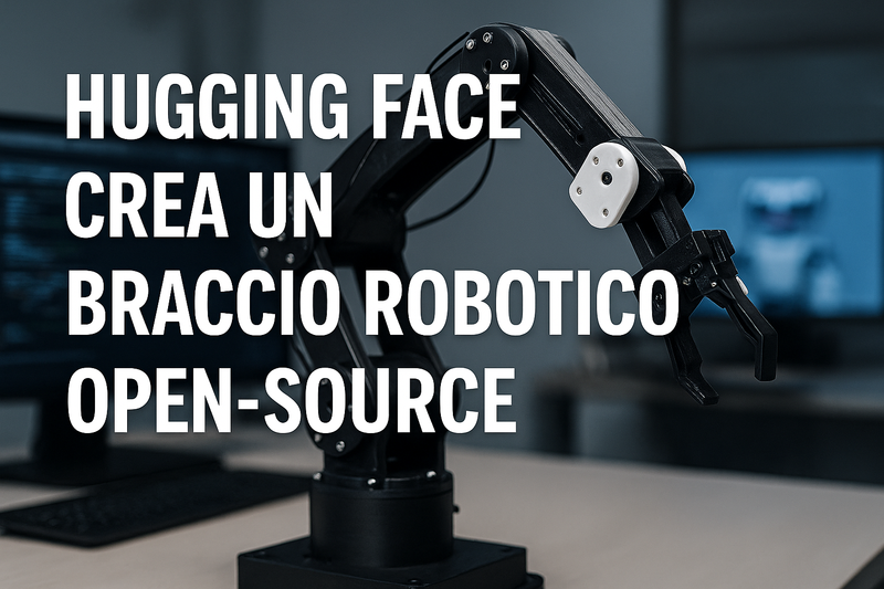 Hugging Face lancia un braccio robotico AI open-source