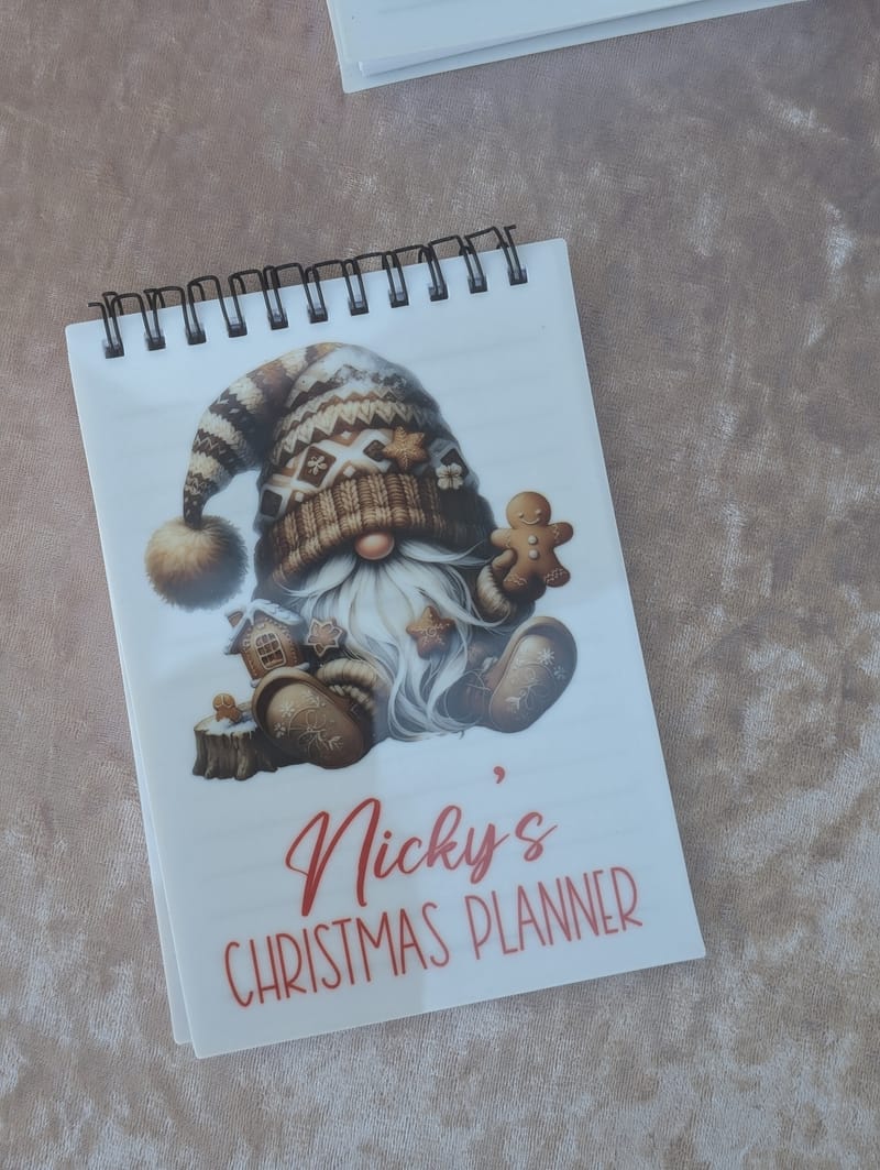 Pocket 'Ginger-Man Gonk' Christmas Notepad