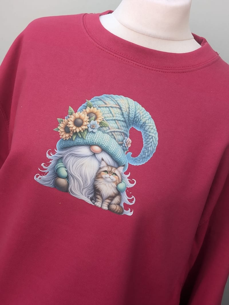 Cranberry 'Cat & Sunflower Gonk' Sweatshirt