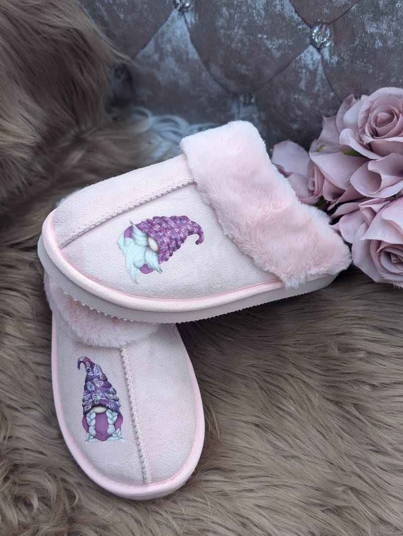 Pink 'Butterfly Gonks' Slippers