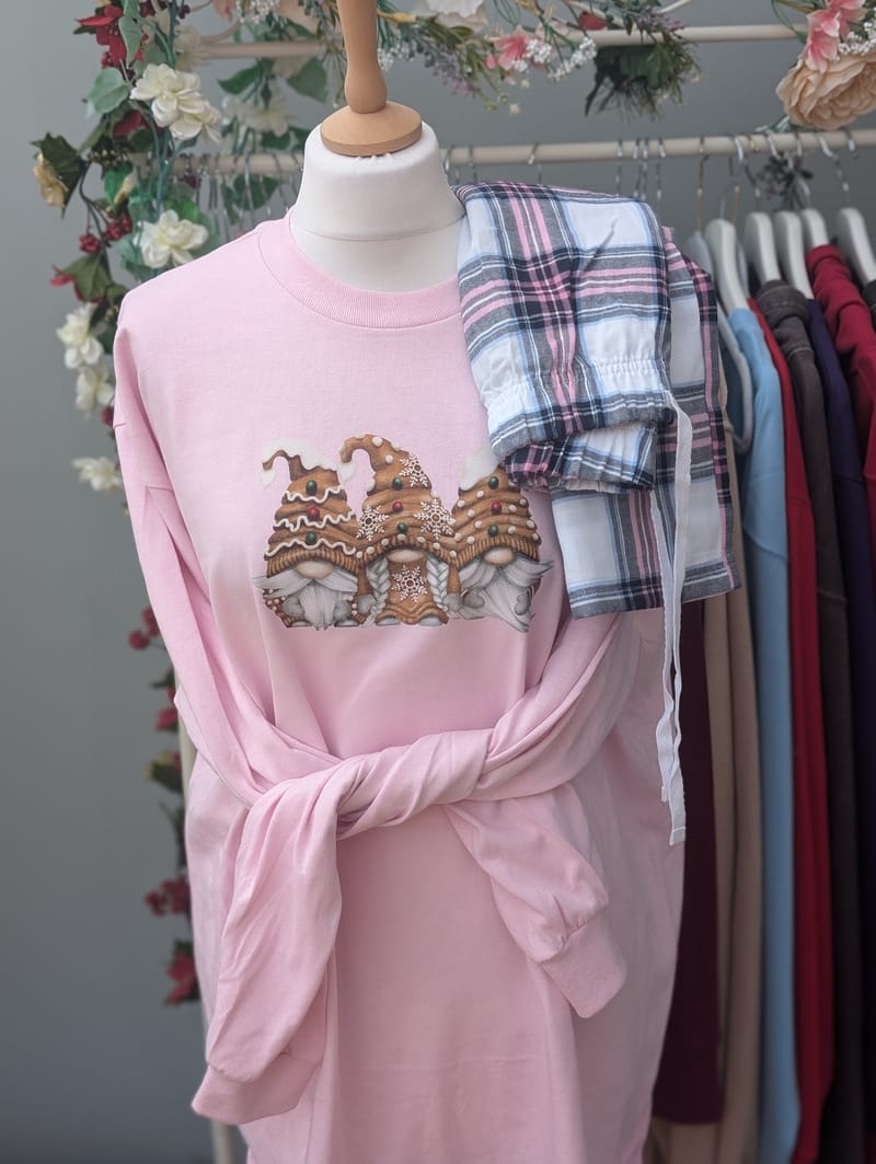 Pink 'Gingerbread Gonks' Pyjamas
