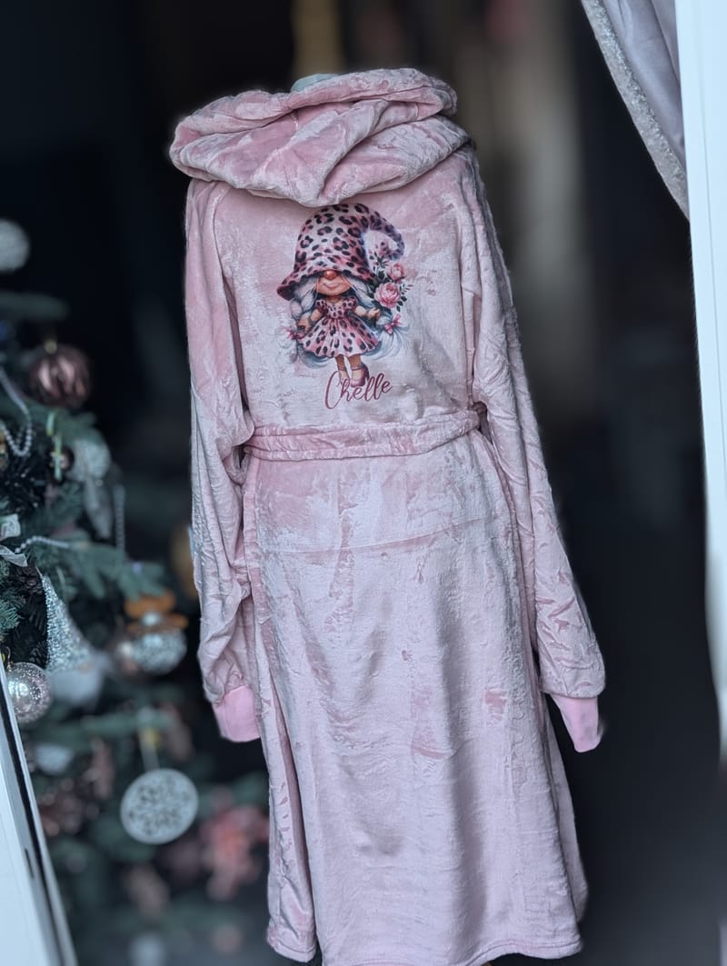 Pink 'Pink Leopard Lady Gonk' Dressing Gown