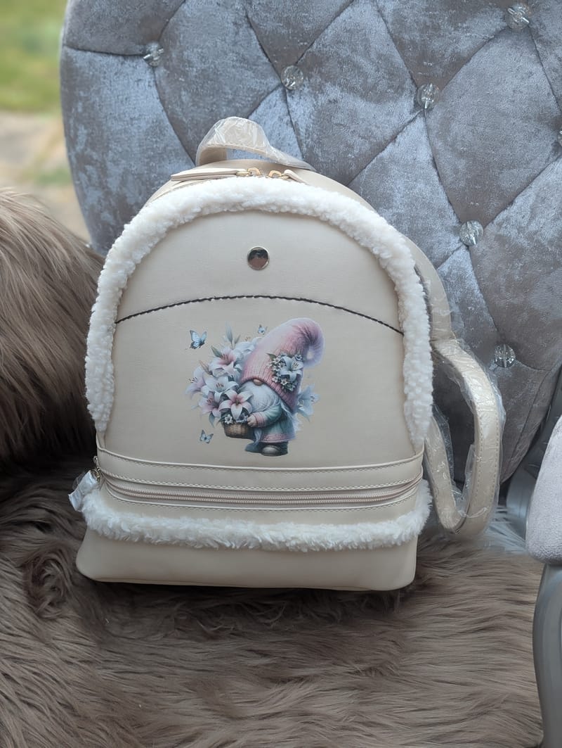 'Lily Gonk' Faux Leather Backpack