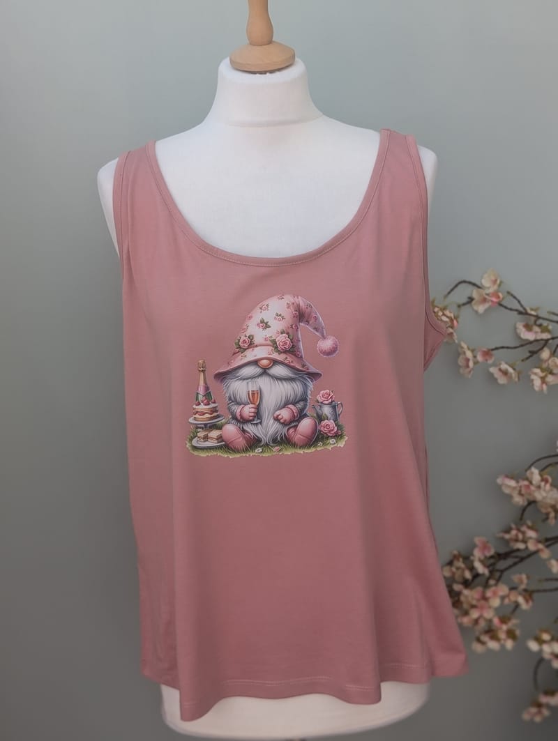 'Cherry Blossom Gonk' Relaxed Fit Vest