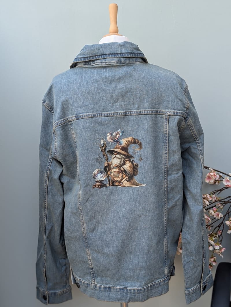 Light Blue 'Wizard Gonk' Denim Jacket