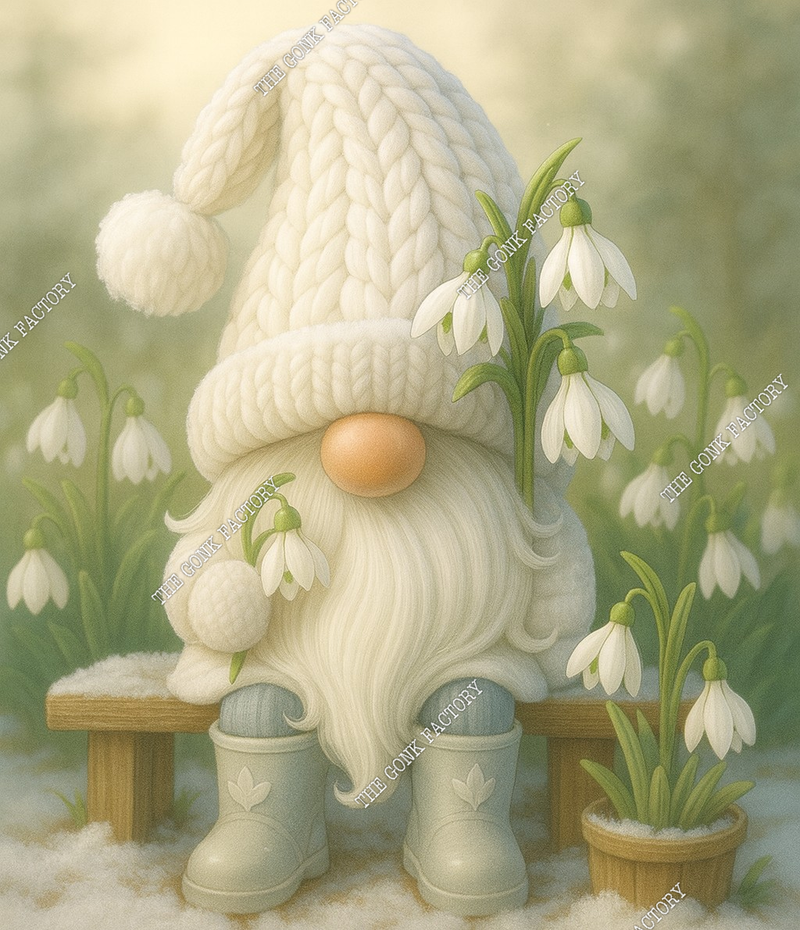 3D Snowdrops Gonk Download - THE GONK FACTORY