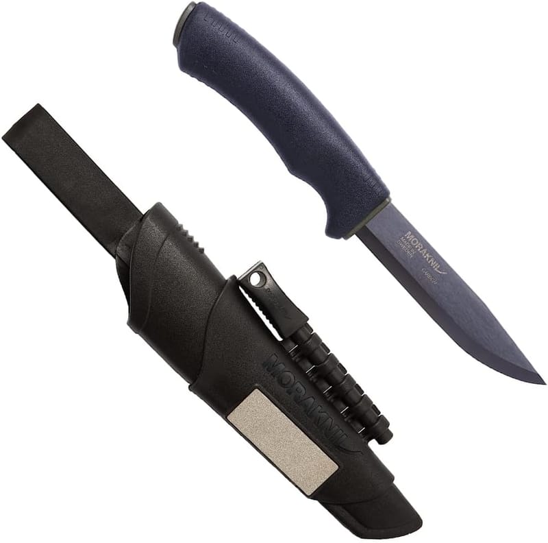 Morakniv Carbon Steel Fixed-Blade Bushcraft Survival Knife - Teller Rifles