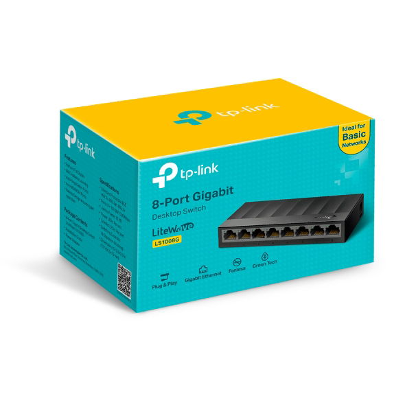 TP-Link Lightwave 8-Port Gigabit Ethernet Switch - أوفيس ون Office one