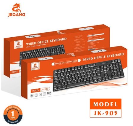 JEQANG JK-905 Keyboard USB Wired Office - أوفيس ون Office one