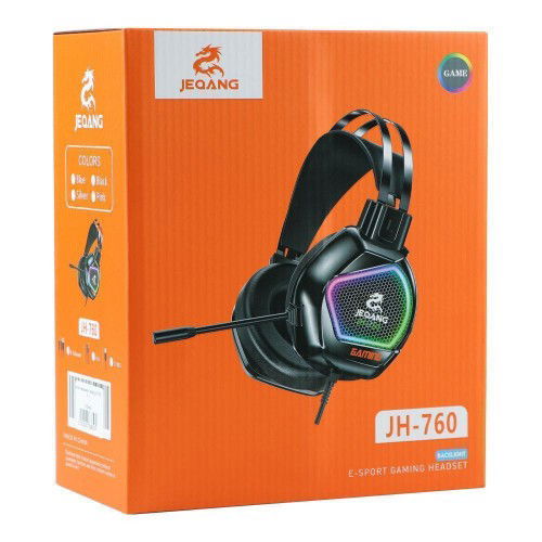 JEQANG RGB Gaming Headset JH-760 - أوفيس ون Office one