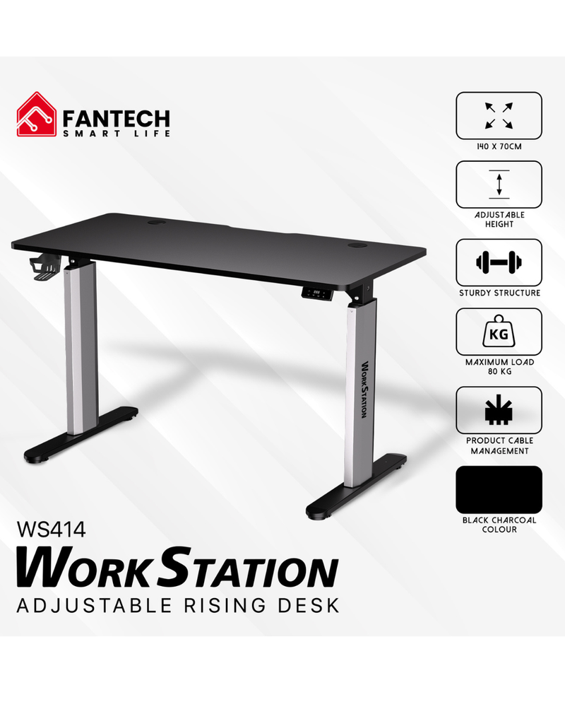 FANTECH WORKSTATION WS414 ADJUSTABLE RISING DESK – Black - أوفيس ون ...