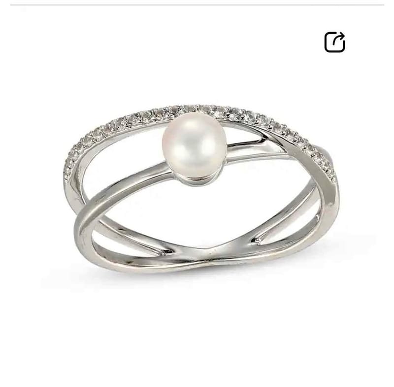 Kay Jewelers Pearl & White Sapphire Ring - Lighthouse Music and ...