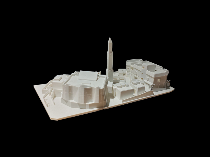 Mosque Master plan 3D printed Model - misharchitecture