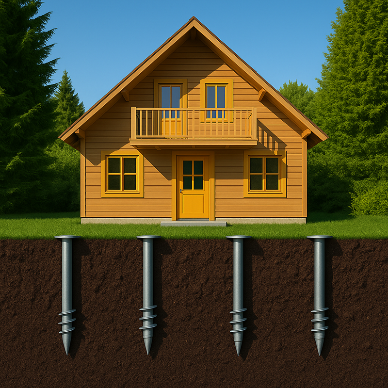 ברגי קרקע לקרקע מסוג: רגילה / מעורבת - ROCKBASE FOUNDATION