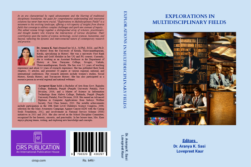 EXPLORATIONS IN MULTIDISCIPLINARY FIELDS - CIRS PUBLICATION