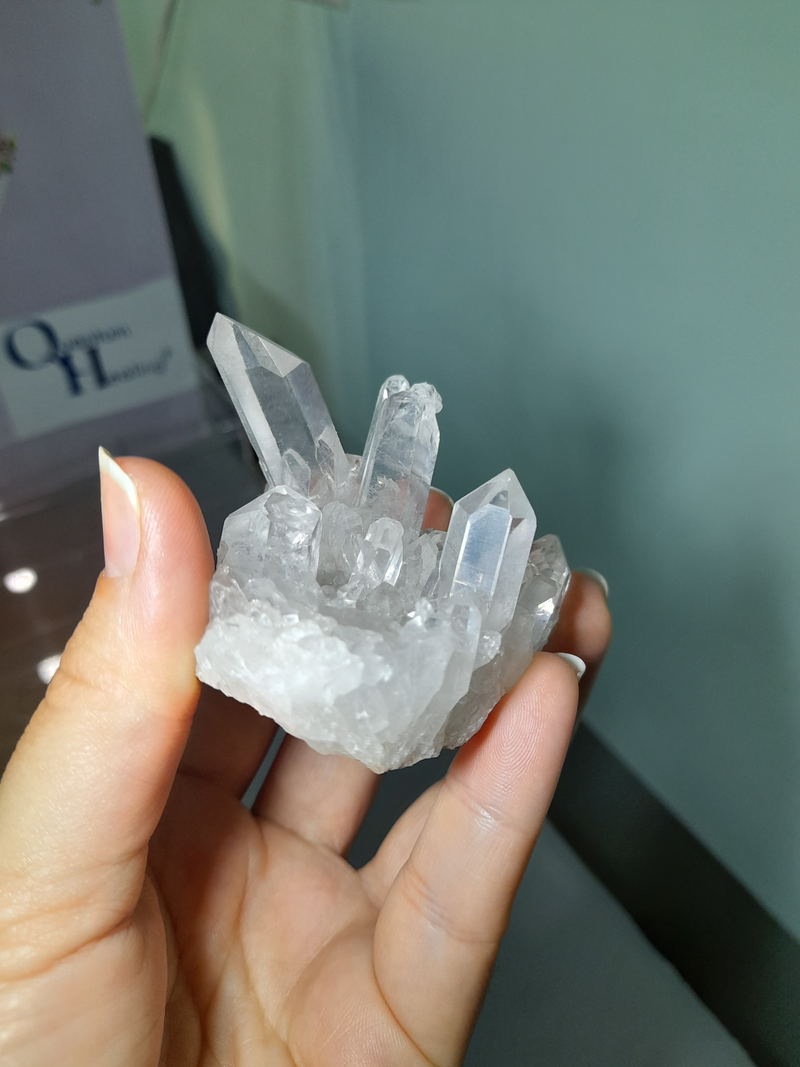Large Clear Quartz Cluster - Quantum Healing Plus Aruba