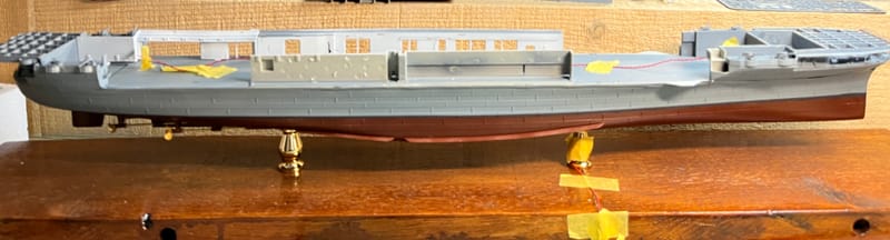 CV-6 Enterprise 1:350 Model Progress