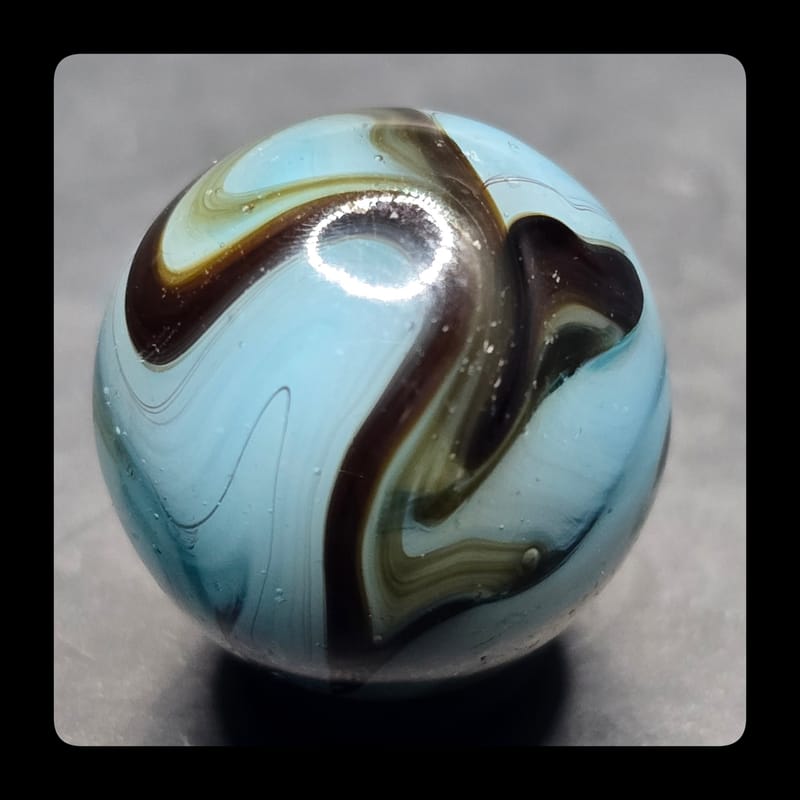 19/32"- Heaton Turtle Shell Swirl WET MINT - Mic'sMibs
