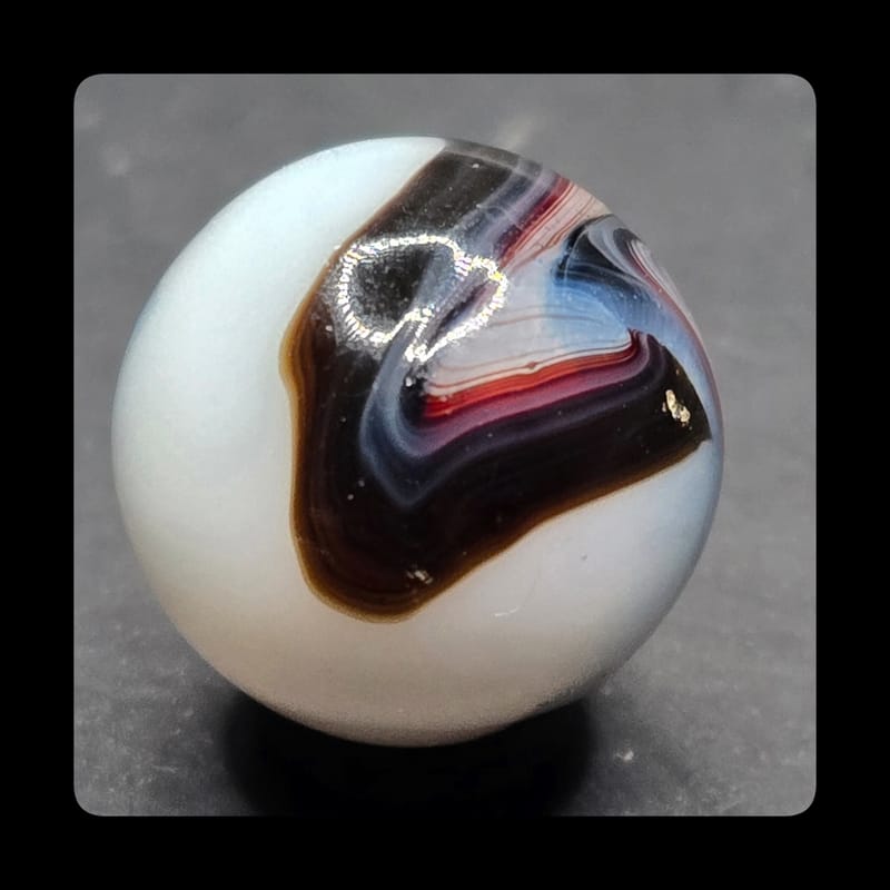 5/8" Stunning Pink & Peach Heaton Swirl Mint/- - Mic'sMibs