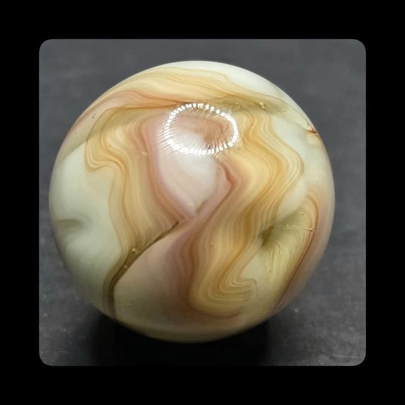 5/8" Stunning Pink & Peach Heaton Swirl Mint/- - Mic'sMibs