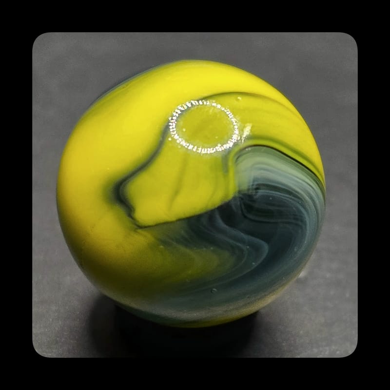 13/16" Superior Akro Superman Corkscrew Shooter w/dark tracers MINT ...