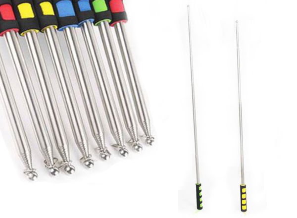 2M Handheld Flag Pole Portable &Telescopic - skyblue leisure