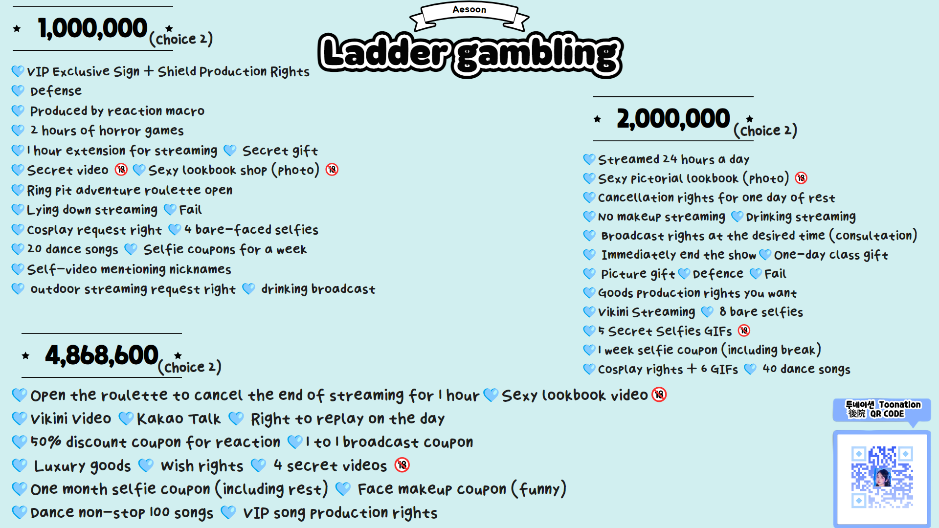 애순이 리액션 목록 - AESOON