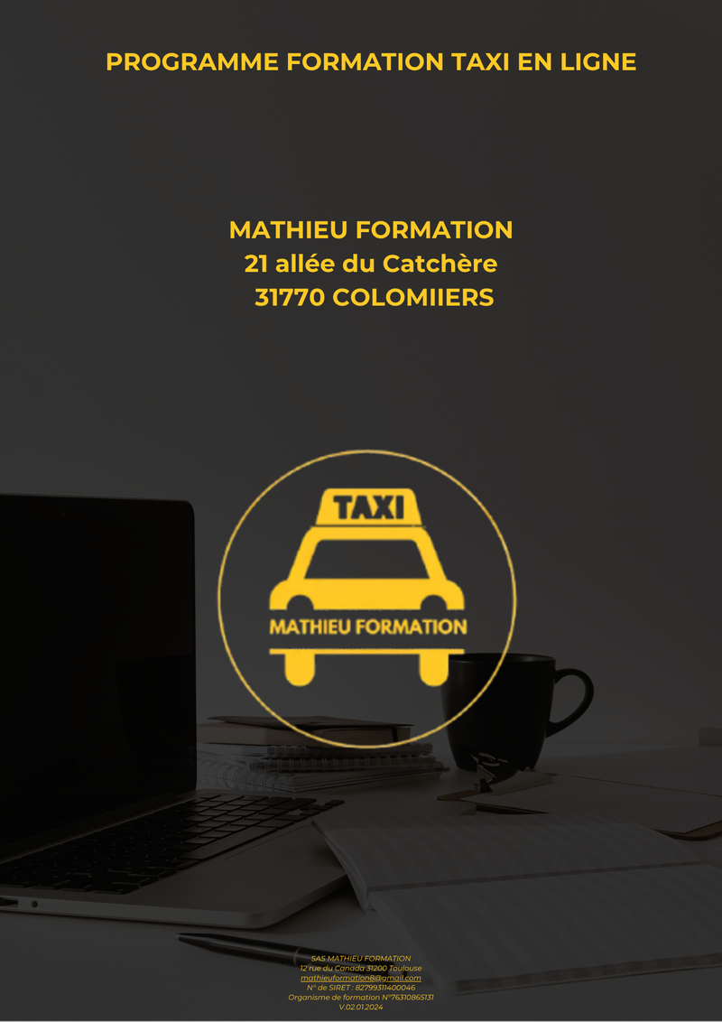 Mathieu Formation-Formation TAXI-VTC