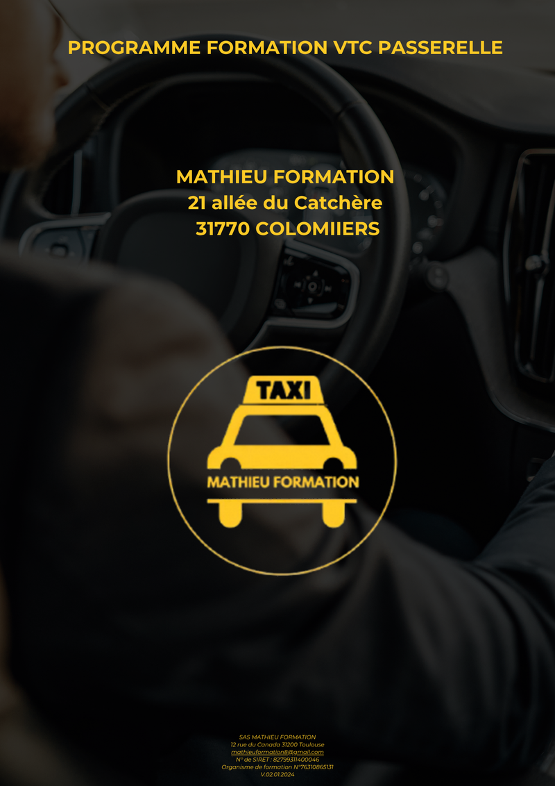 Mathieu Formation-Formation TAXI-VTC