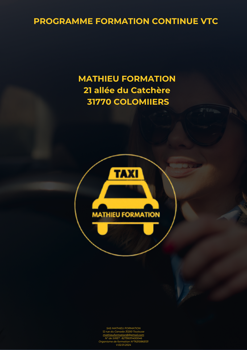 Mathieu Formation-Formation TAXI-VTC
